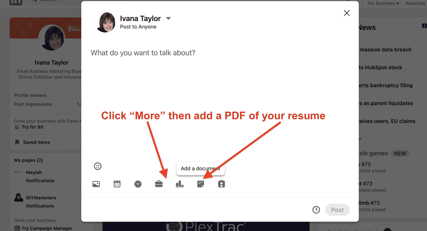 How To Add A Resume To LinkedIn (And Why You Should) | Business ...