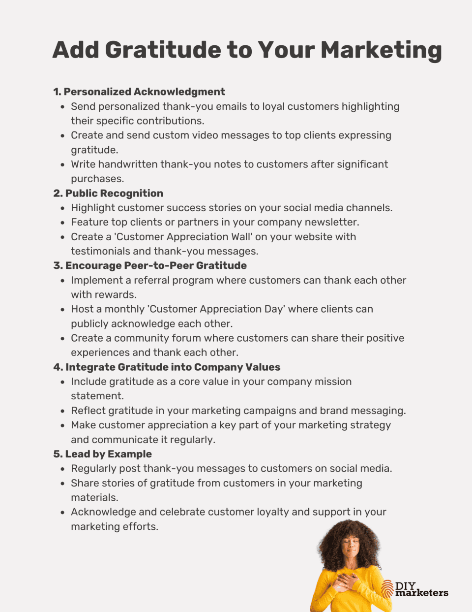 Gratitude Marketing Strategies: Thank Your Way to Success - DIY Marketers